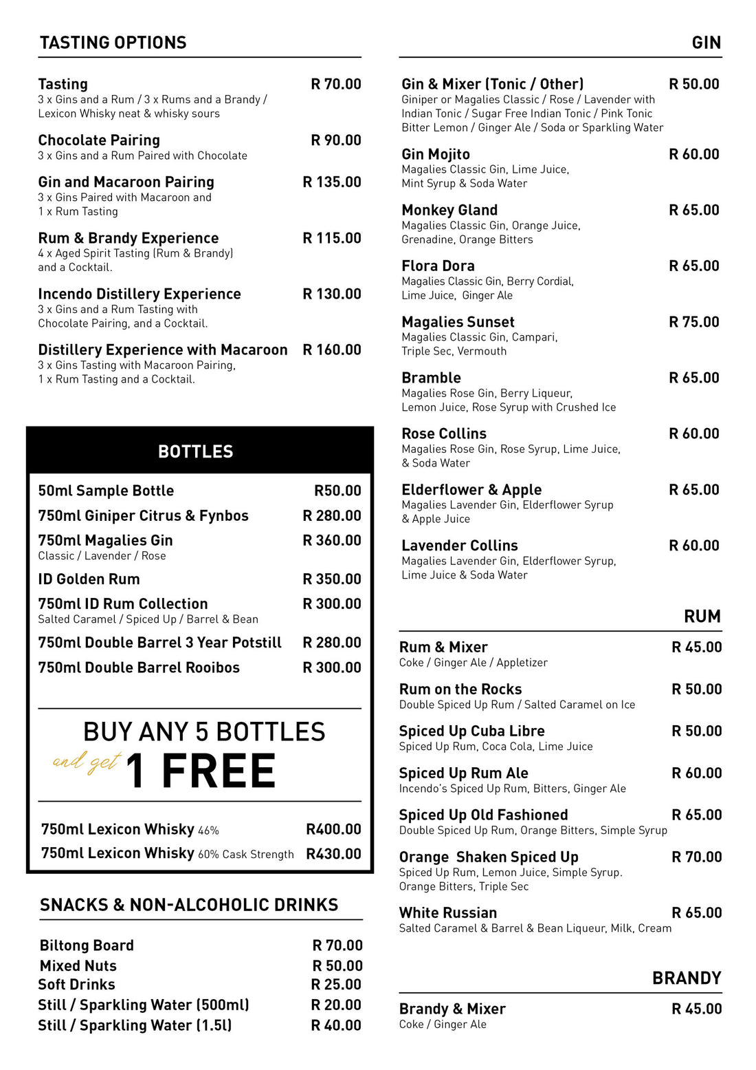 Tasting Room – Incendo Distillery